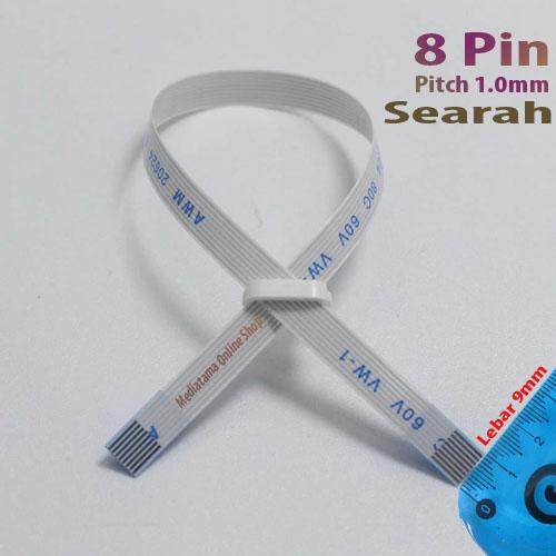 Jual Kabel Flexible FFC FPC Pitch 1.0mm 8 Pin (Lebar 9mm) Searah - 6 CM ...