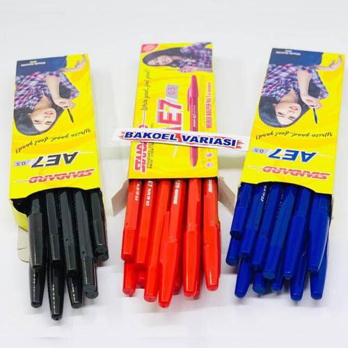 Jual Pulpen Standard AE7 Bulpen Bolpoint Hitam,merah,biru ORI-1pc ...