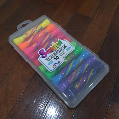Jual Scented Highlighters A+ Plus - isi 10 dan dual tips - Kota Bandung ...