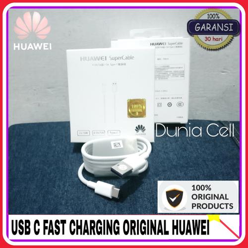 Jual Kabel Data Huawei Nova 5T ORIGINAL 100% USB Type C Super Charge ...