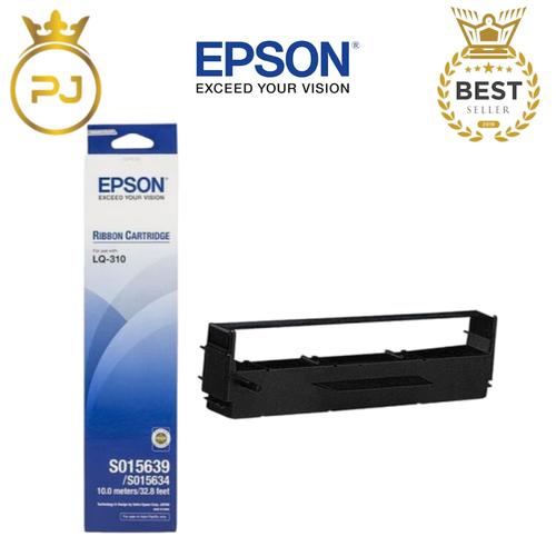 Jual pita epson original/pita printer/pita lq310 ribbon cartridge-hitam ...