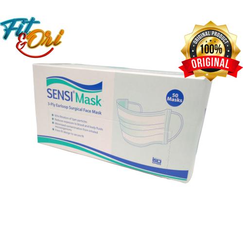 Jual Sensi Mask Earloop / Masker bedah / Masker murah 4ply - Hijau ...