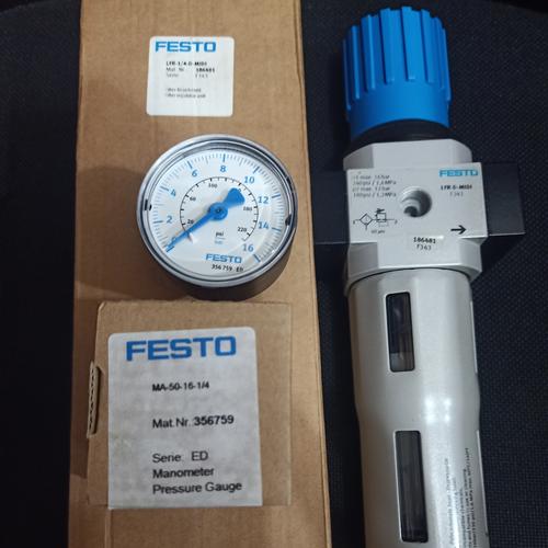 Jual Filter regulator FESTO LFR-1/4-D-MIDI ORIGINAL #159631 - Kota ...