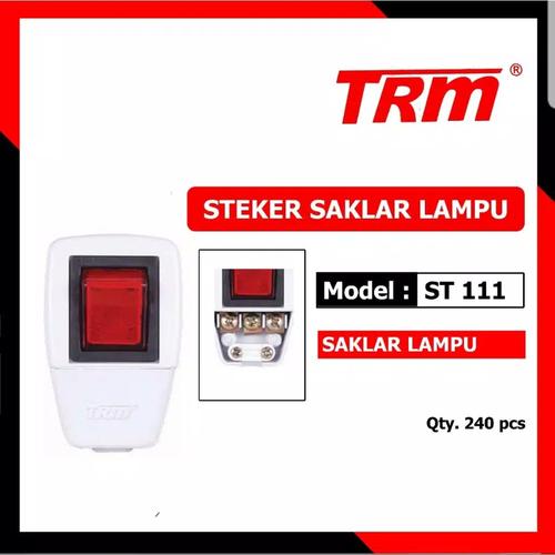 Jual TRM ST-111 Steker Arde + Saklar + Lampu / Colokan - Kota Bandung - ramdan_perabot | Tokopedia