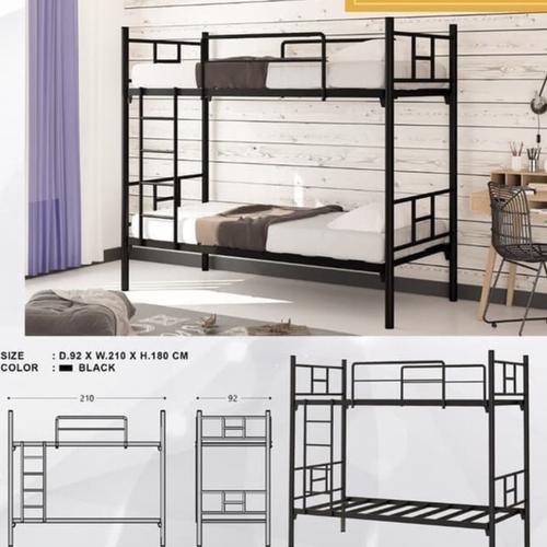 Jual Paket Set Ranjang Susun /bunk Bed besi murah termasuk Kasur ...