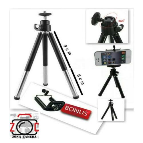 Jual Mini Tripod + Holder Hp handle Vlog Table tripod Foto Smartphone ...