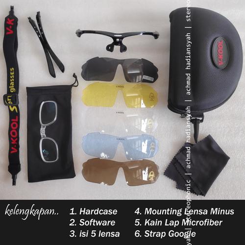 Jual ORIGINAL VKool Kacamata Olahraga bisa pakai lensa Minus Plus ...