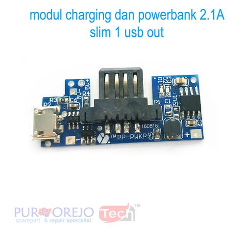 Jual modul charging dan powerbank 2.1A slim 1 usb out - Kab. Purworejo ...