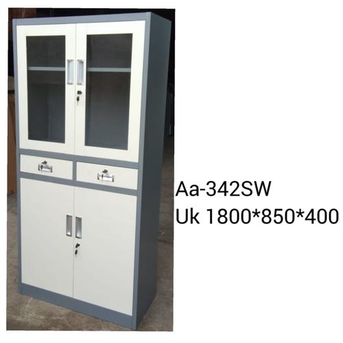 Jual Lemari arsip besi pintu kaca plat laci tengah AA 342 SW - Kota Surabaya - OJAS Mebel ...