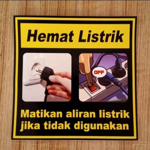 Jual STIKER 3K MATIKAN ALIRAN LISTRIK UK 10X10 CM STICKER - Jakarta ...
