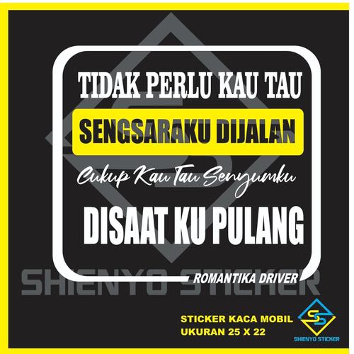 Jual CUTTING STICKER KATA2 KACA MOBIL - Kota Surabaya - shienyo sticker ...