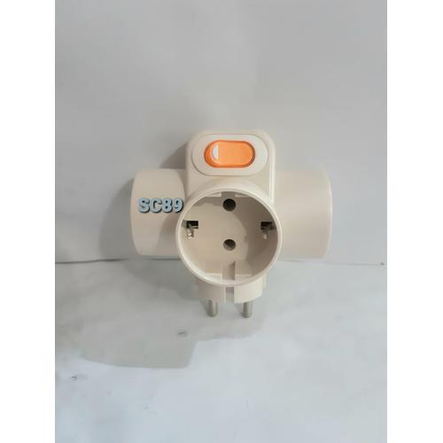 Jual TERMINAL COLOKAN STOP KONTAK CABANG 3 DENGAN TOMBOL PENGAMAN ON ...