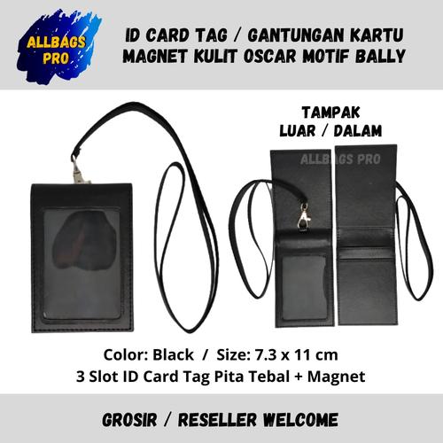 Jual Name Tag Kulit ID Tag Nama Kantor Office Sekolah Card Holder ...