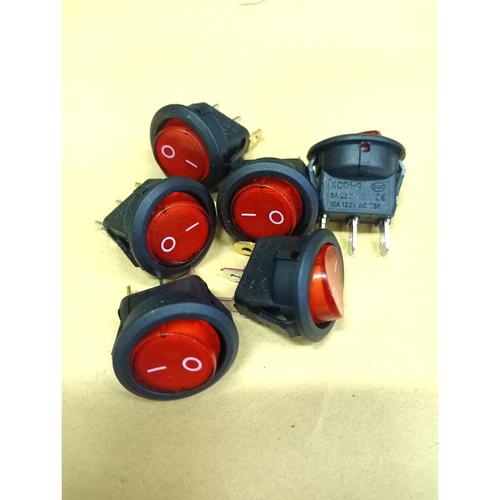 Jual Saklar Switch On Off bulat lampu 3 pin/ swit on off 3 kaki ...