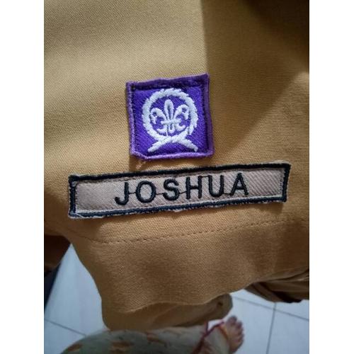 Jual NAME TAG PRAMUKA BORDIR / embelm patch - Kab. Garut - KHAIRALINDO ...