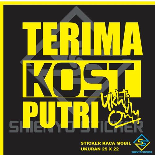 Jual CUTTING STICKER KATA2 KACA MOBIL/BAK TRUCK/PICKUP - Kota Surabaya ...