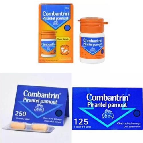 Jual COMBANTRIN Syrup CAIR 10 ML / Tablet 125 mg / 250 mg OBAT CACING ...