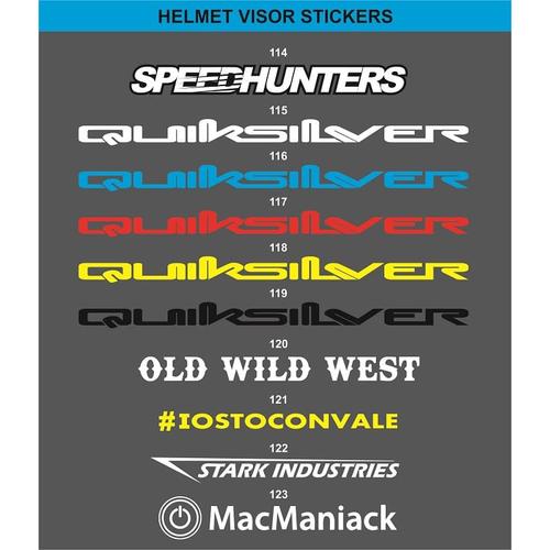 Jual [MOST WANTED] - STICKER VISOR HELM 3 - SATUAN - IKLAN HARAP DIBACA ...