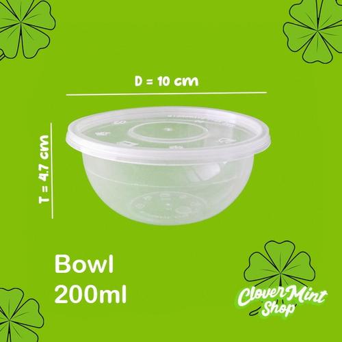 Jual MANGKUK PLASTIK 200 ML (500PCS)/BOWL/KOTAK MAKAN/THINWALL/CUP PUDING - Jakarta Barat ...