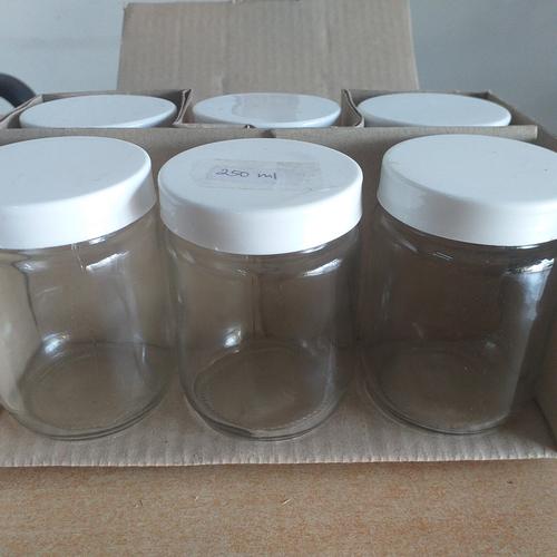 Jual 6 pcs Botol Selai Kaca 250ml / Botol Madu / Botol Kaca / Toples ...