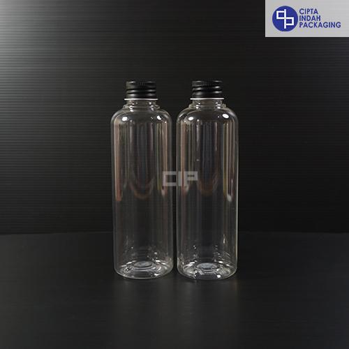 Jual Botol Plastik 250ml Bening - Tutup Ulir Aluminium Hitam - Kota Bekasi - cipta indah | Tokopedia