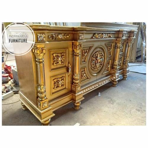 Jual buffet tv jati/Meja tv/buffet Nusantara(FULL DUCO GOLD Ukuran 2 ...