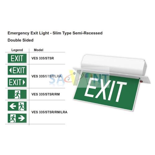 Jual LED Exit Sign - Slim Type (Semi-Recessed) - Slim Type - Kota Depok ...