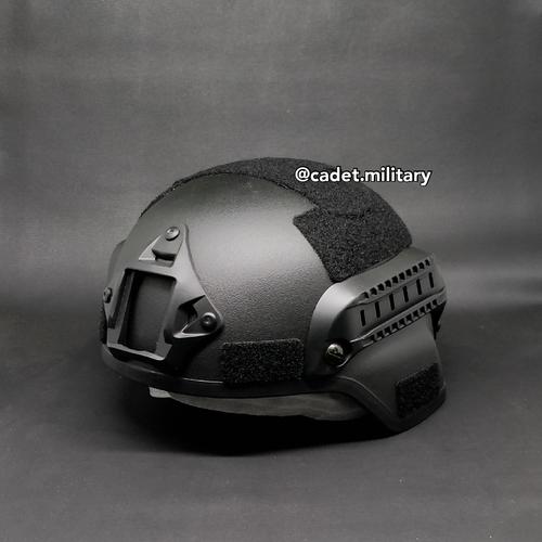 Jual Helm Military Tactical Combat Helmet with Side Rail - HITAM - Kota ...