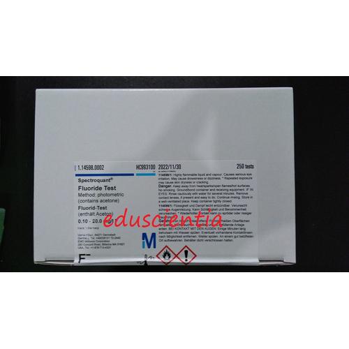 Jual Fluoride Test, 0.10-20.0 mg/l F, 250 Test, MERCK, 114598.0002 ...