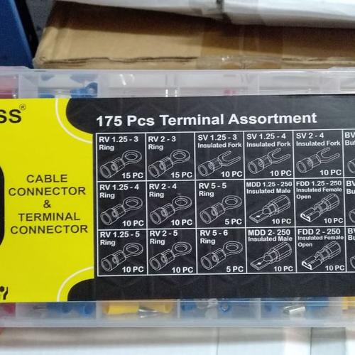 Jual terminal assortment skun 175 pcs tss / skun set / skun murah ...