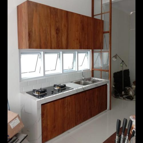 Jual lemari dapur minimalis kitchen set kayu solid lawasan - Kab ...