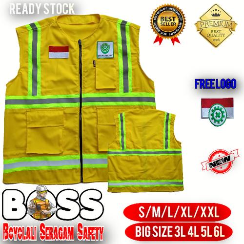 Jual ROMPI SAFETY KUNING STABILLO MERK BOSS ORIGINAL GRADE A FREE LOGO ...