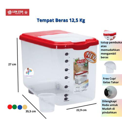 Jual Lion Star Kotak Beras / Tempat Beras Oriza Rice Box 12,5kg RB-17 ...