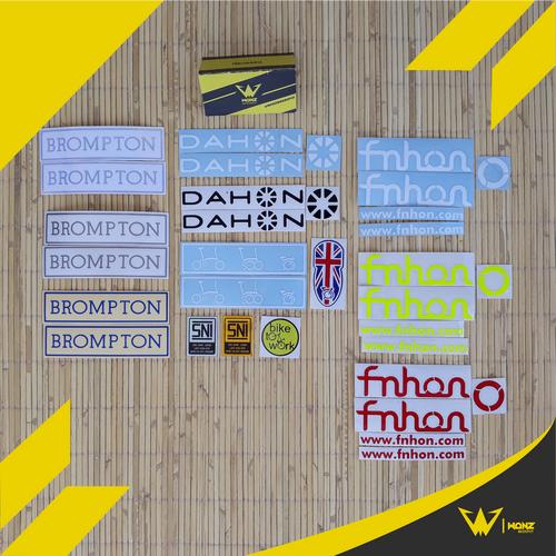 Jual Stiker Sepeda Brompton, Dahon, Fnhon, Element, Pasific, dl - Kab ...