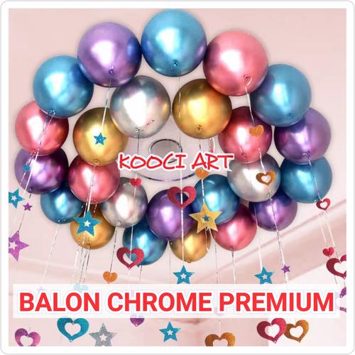 Jual Balon chrome/balon latex chrome metalik/balon latex premium - Gold ...