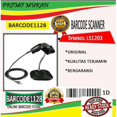 Jual SCANNER BARCODE SYMBOL Motorola LS 1203 LASER ( USB ) RESMI ...