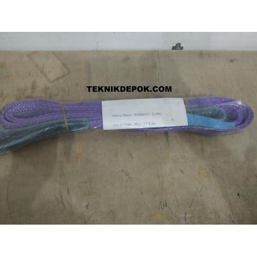 Jual Sling Sabuk Kain Benang Beban 1 Ton x 2 Meter Webing Seling Belt ...