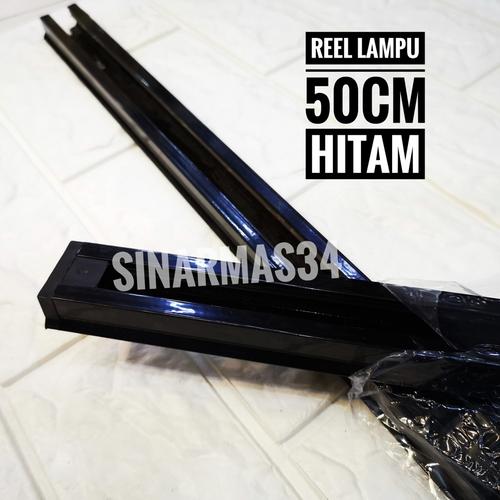 Jual Reel Lampu Spotlight 50cm Rell Railing Lampu Tracklight 50cm Hitam ...
