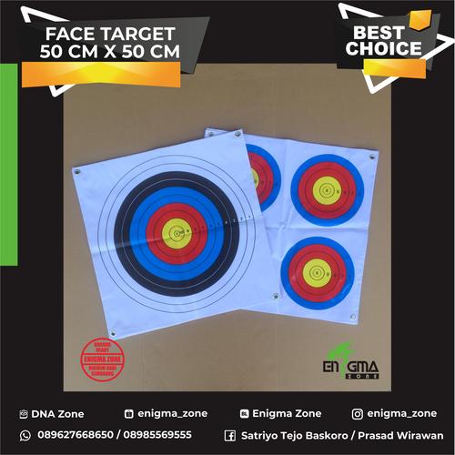 Jual FACE TARGET PANAHAN UKURAN 50 X 50 - PRINT TARGET PANAHAN ...