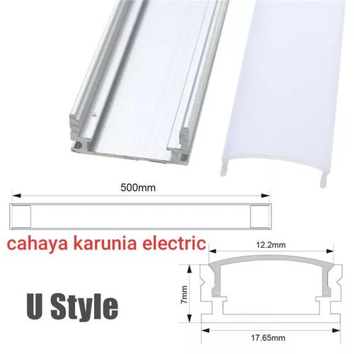 Jual Cover lampu LED strip alumunium cover susu 1 meter - Jakarta Barat ...