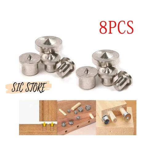 Jual Mata Bor Dowel Center Point PIN SET 8Pcs Penanda Sambungan Lubang ...