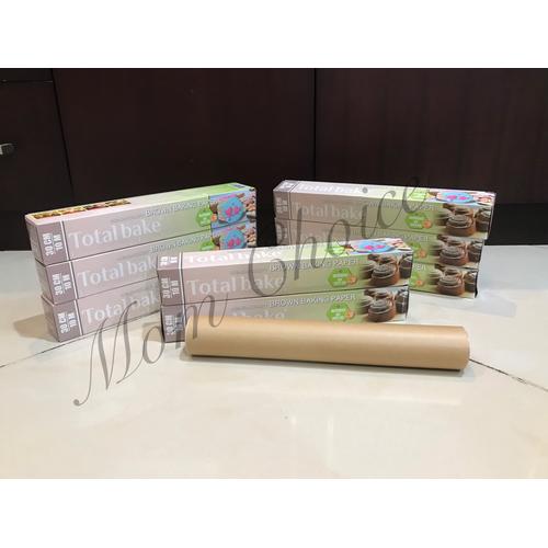 Jual Total Bake Baking Paper COKLAT BROWN Roll Kertas Roti Baking30cm x ...