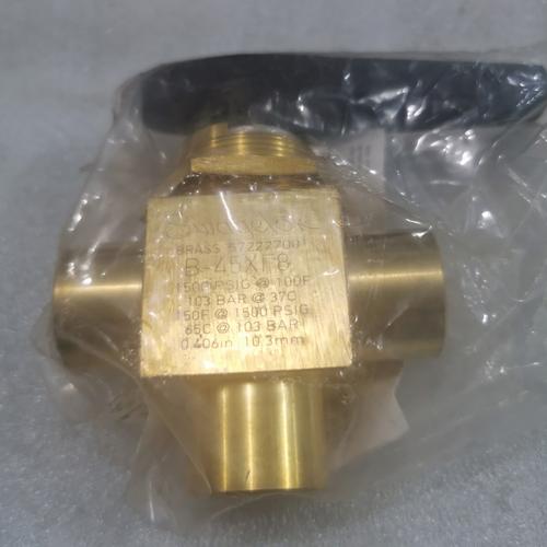 Jual Ball Valve 3Way 1/2" FNPT BRASS 40 SERIES 1500PSI Swagelok B-45XF8 ...