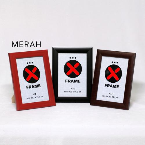 Jual Frame Foto/Bingkai Foto/Pigura 4R model minimalis - Merah, Tanpa ...