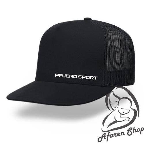 Jual topi trucker pria premium mitsubishi pajero sport 01 - Hitam - Kab ...