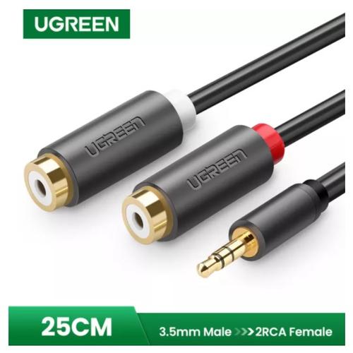 Jual UGREEN Kabel Jack Aux Audio Spliter 3.5mm Male to RCA Female HIFI 25Cm - Kota Tangerang ...