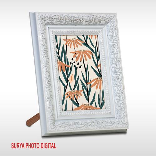 Jual Frame Foto Ukir Warna Putih Ukuran 4R (10 x 15 cm) - Kota ...