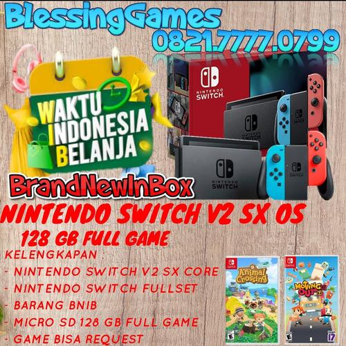 Jual NINTENDO SWITCH V2 SX CORE 128-512 - SWITCH V2 256GB - Jakarta ...