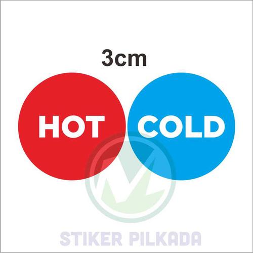 Jual stiker vinyl hot & cold 1 pasang - Kota Tangerang Selatan - STIKER ...