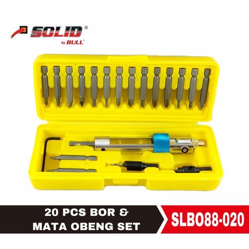 Jual Mata Bor dan Mata Obeng Set 20 pcs Box Kuning SOLID - Kota ...